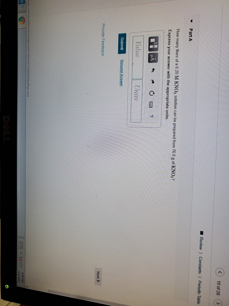 Solved Review | Constants Periodic Table - Part A What is | Chegg.com
