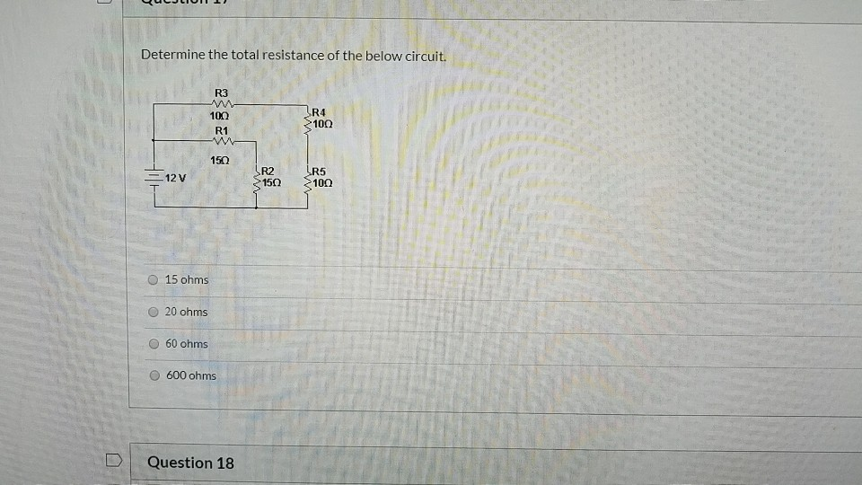 Solved For the circuit shown, the current flow through | Chegg.com