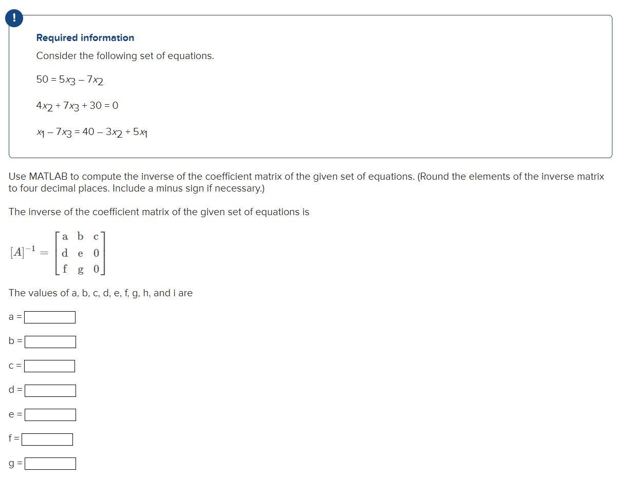 Solved Required information Consider the following set of | Chegg.com