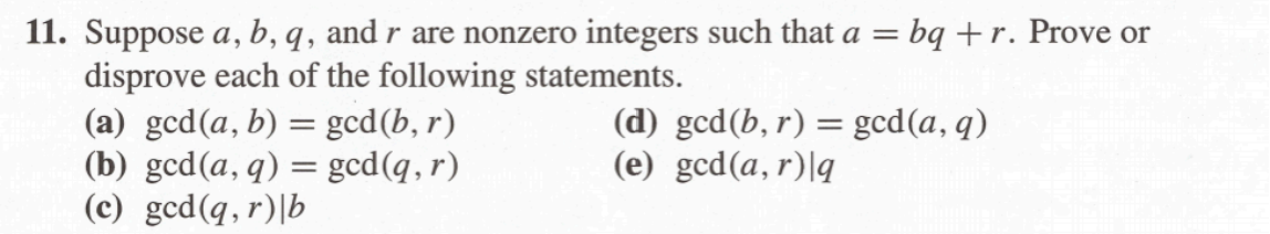 Solved Suppose a,b,q, and r are nonzero integers such that | Chegg.com