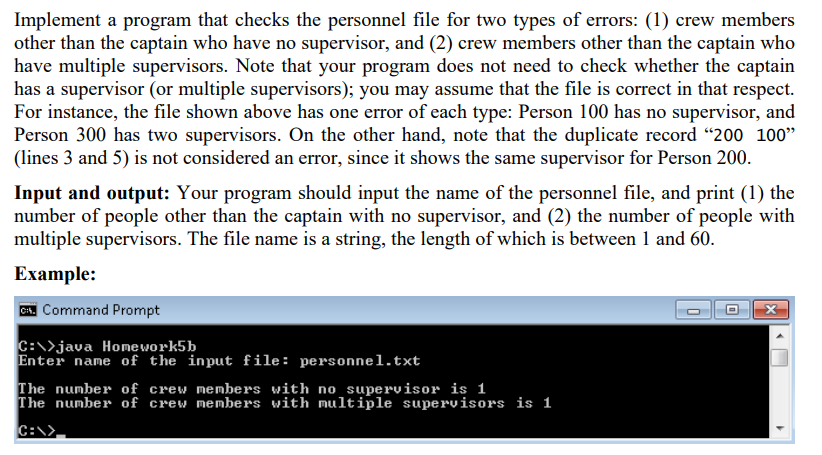 Solved Data format We refer to crew members by their ID | Chegg.com