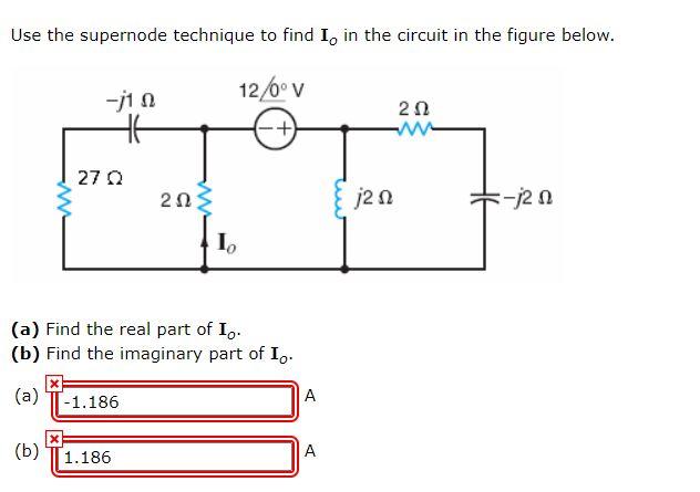 Solved Use the supernode technique to find I, in the circuit | Chegg.com