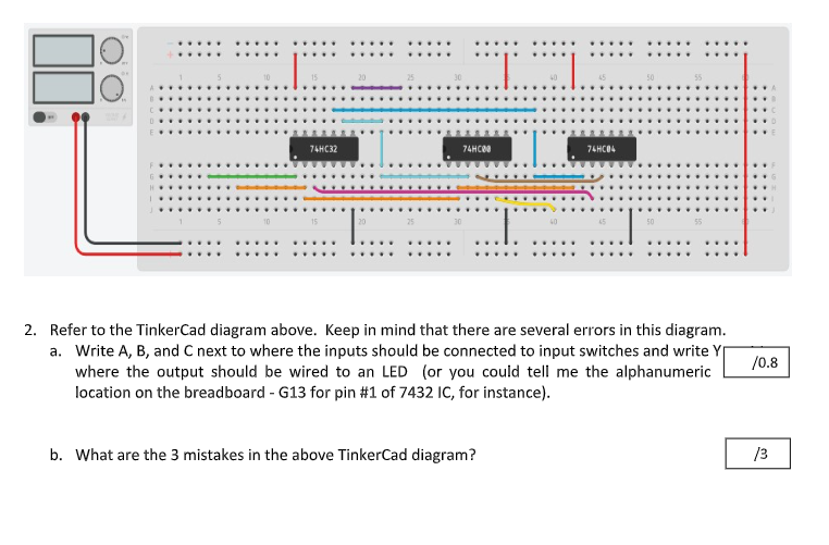 Solved T. IT. 74HC32 74нса 74HC04 T 2. Refer to the | Chegg.com