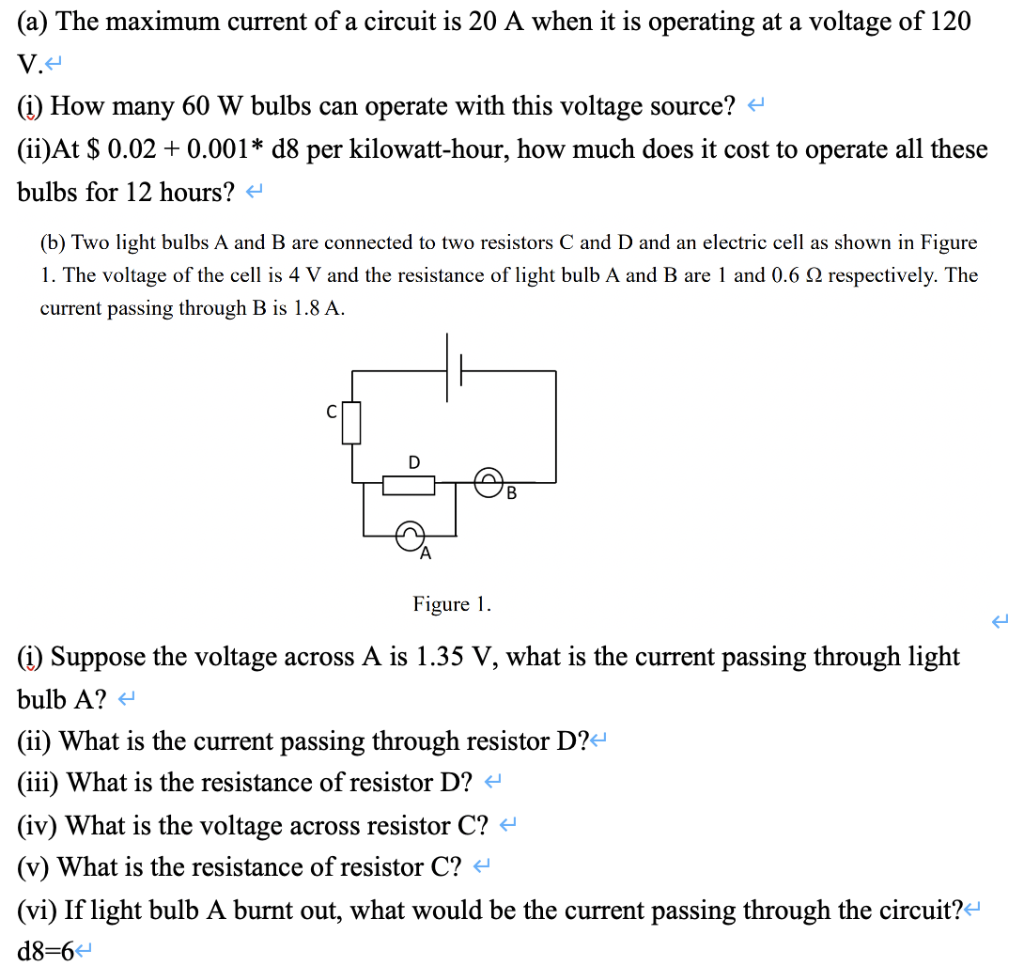 Solved (a) The maximum current of a circuit is 20 A when it | Chegg.com