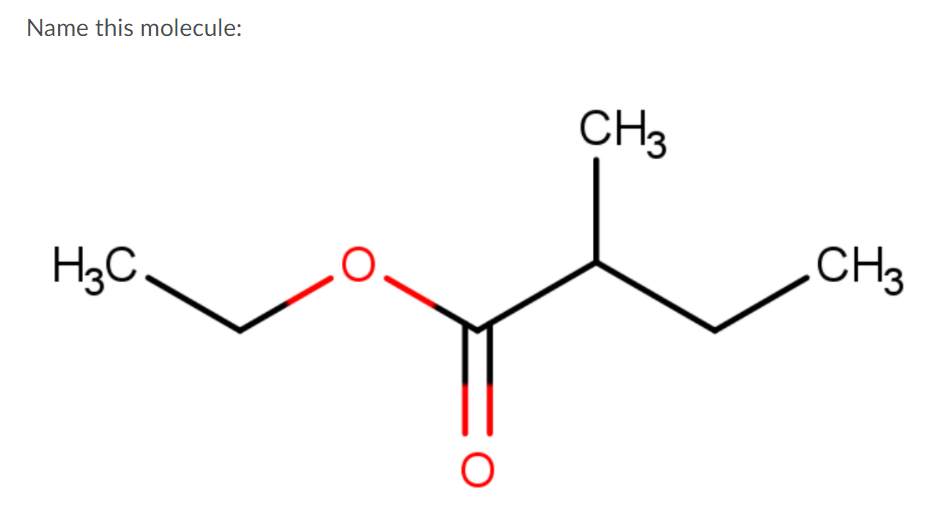 Solved Name this molecule: CH3 Н.С. CH3 O | Chegg.com