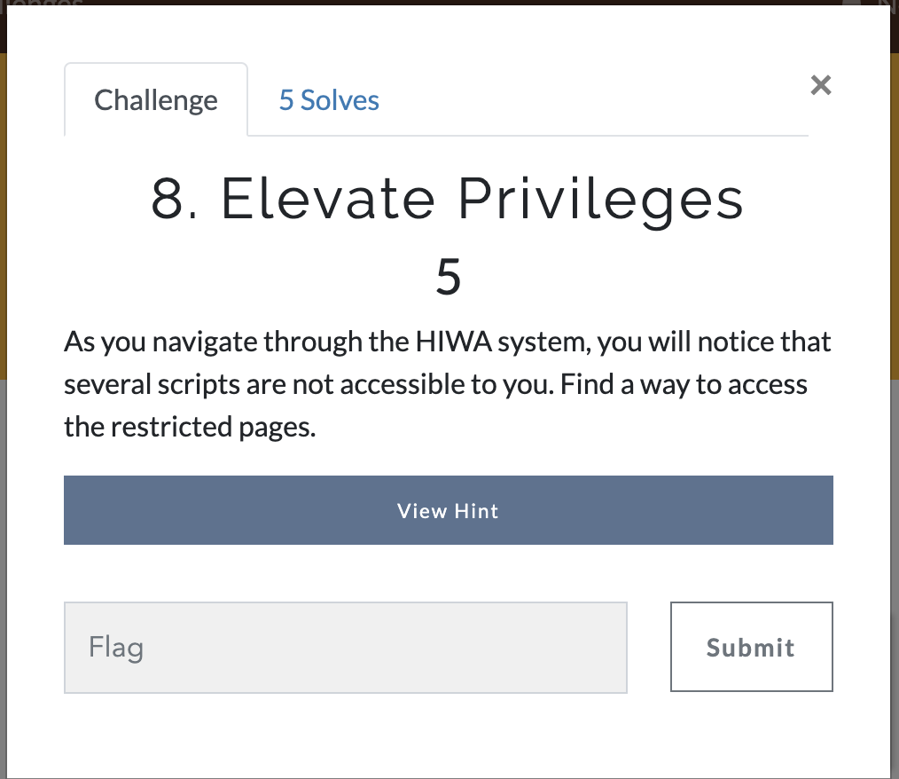 Solved Challenge 5 Solves 8. Elevate Privileges As you | Chegg.com