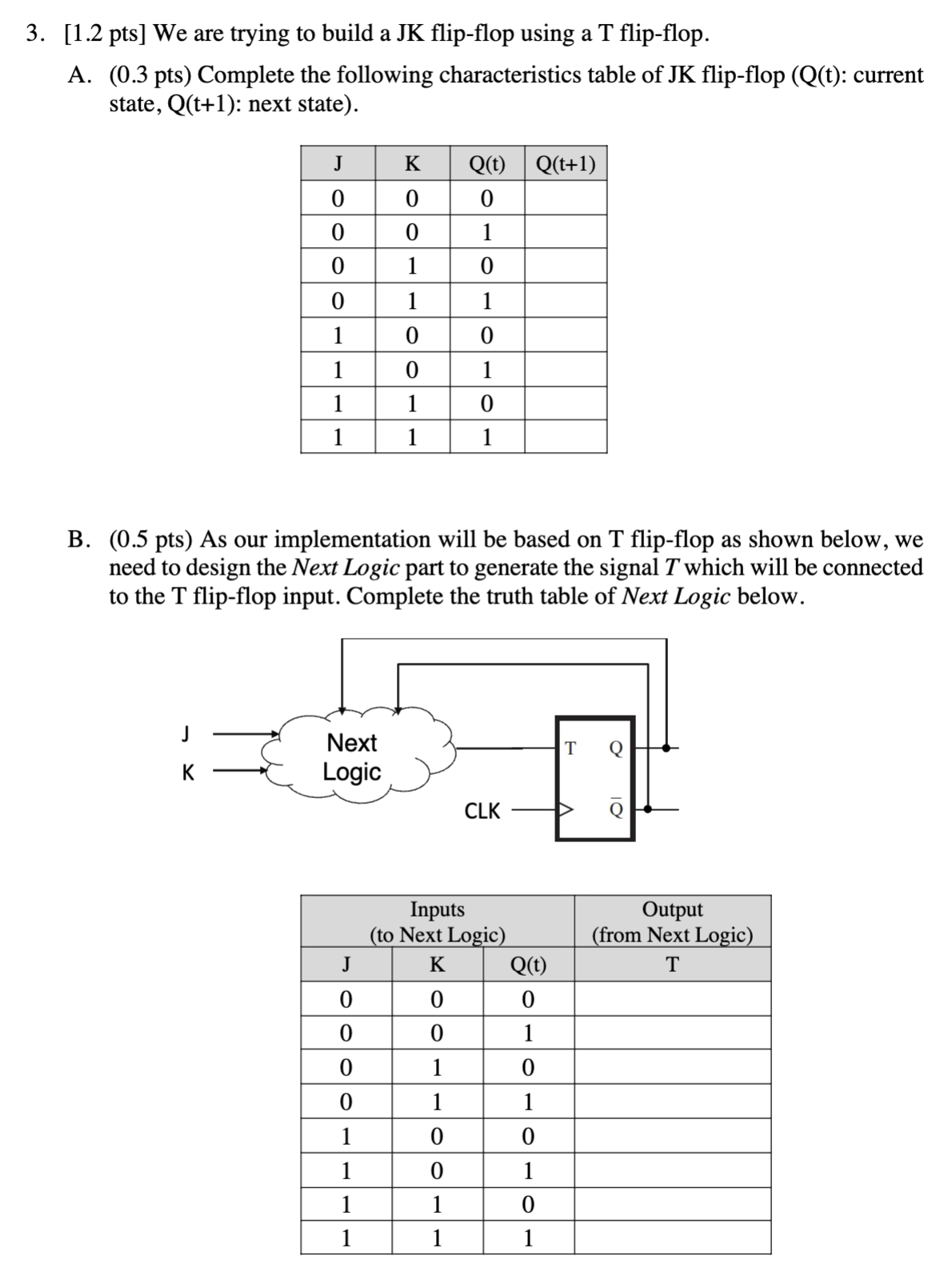 Solved 1. [0.5 pts] Consider the following circuit. Assuming | Chegg.com