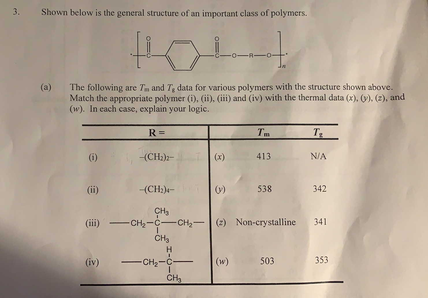 Solved Shown below is the general structure of an important | Chegg.com