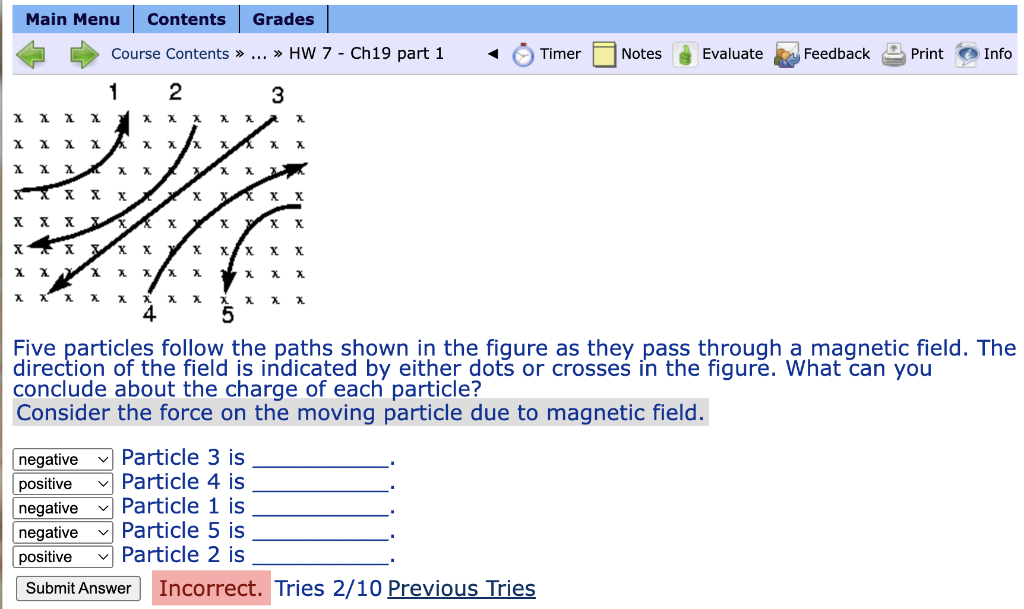 Solved Five particles follow the paths shown in the figure | Chegg.com