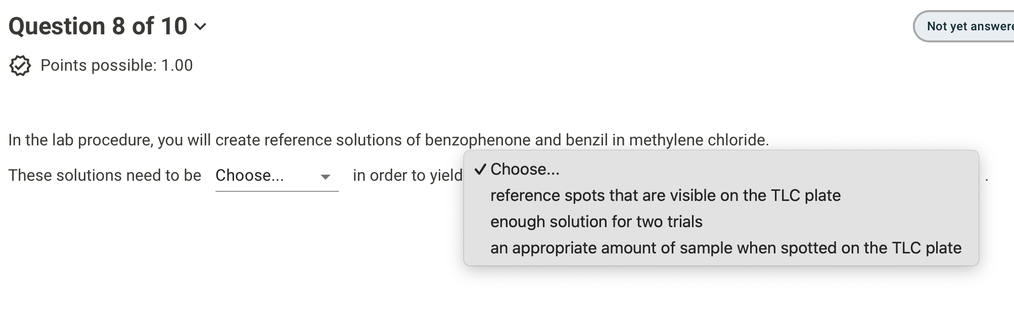 Solved Question 8 of 10 VPoints possible: 1.00In the lab | Chegg.com Solved Question 8 of 10 VPoints possible: 1.00In the lab | Chegg.com