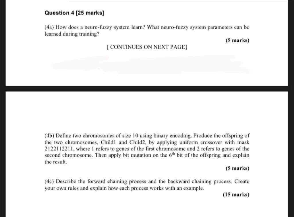 (4a) How does a neuro-fuzzy system learn? What | Chegg.com