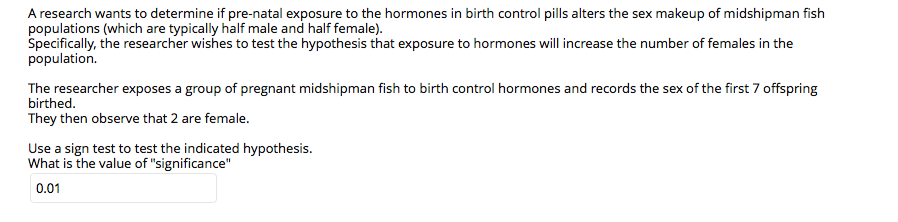 Solved A research wants to determine if pre-natal exposure | Chegg.com