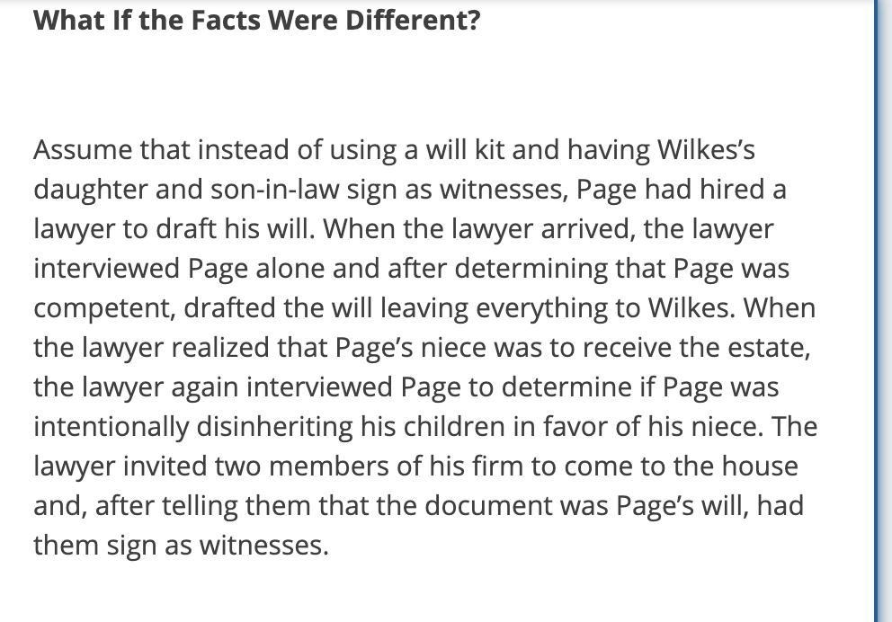 Solved Case Problem Analysis: Wills and Intestacy | Chegg.com