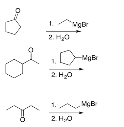 Solved 1. MgBr 2. HO 2 MgBr 1. 2. H20 1. MgBr 2. H20 | Chegg.com