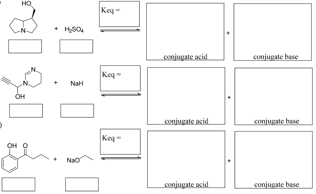 Solved For the reactions shown below, draw the conjugate | Chegg.com