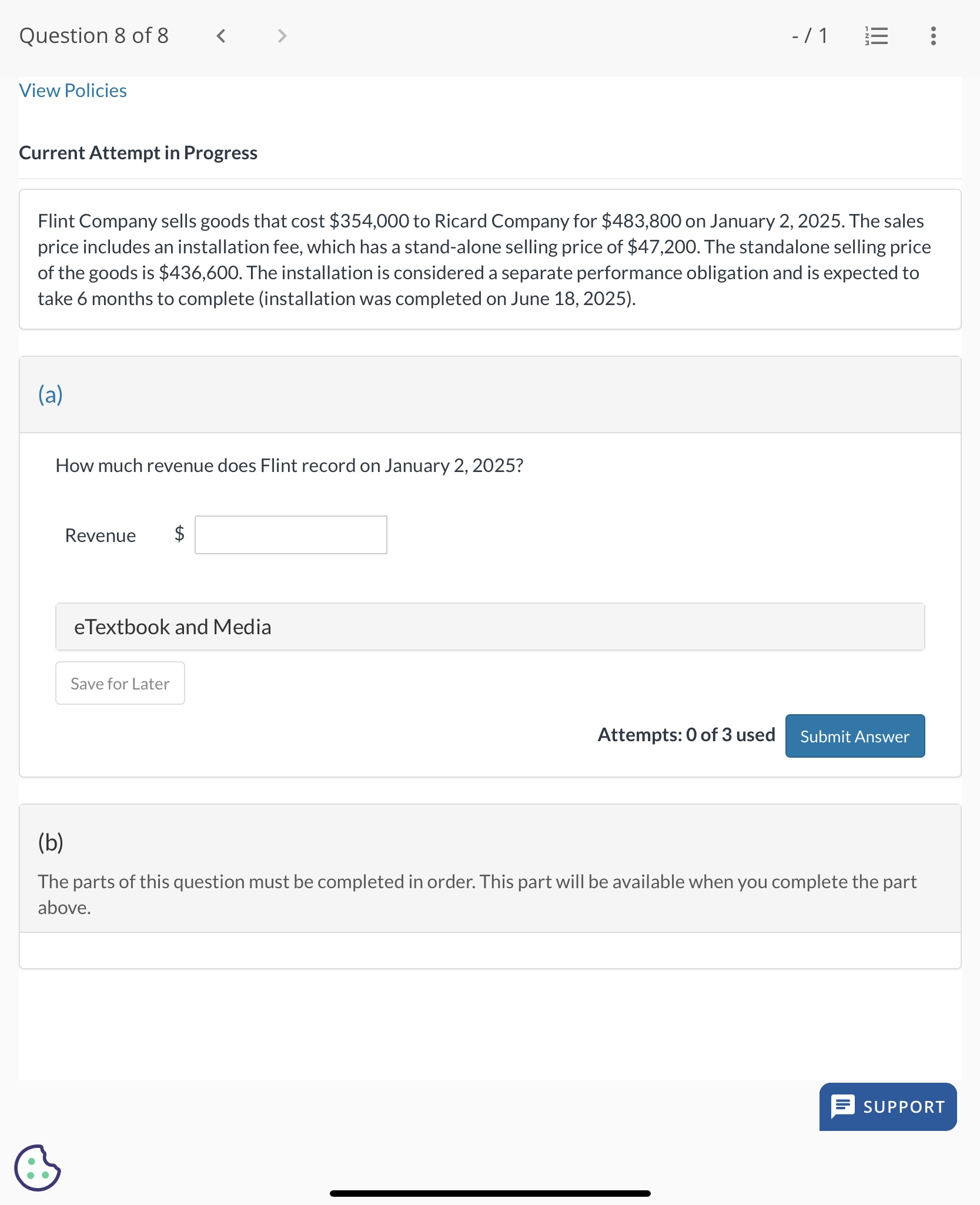 Solved Flint Company sells goods that cost $354,000 to | Chegg.com
