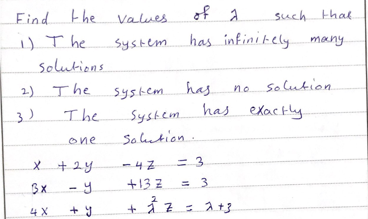 Solved Values. such that has infinitely many system Find the | Chegg.com