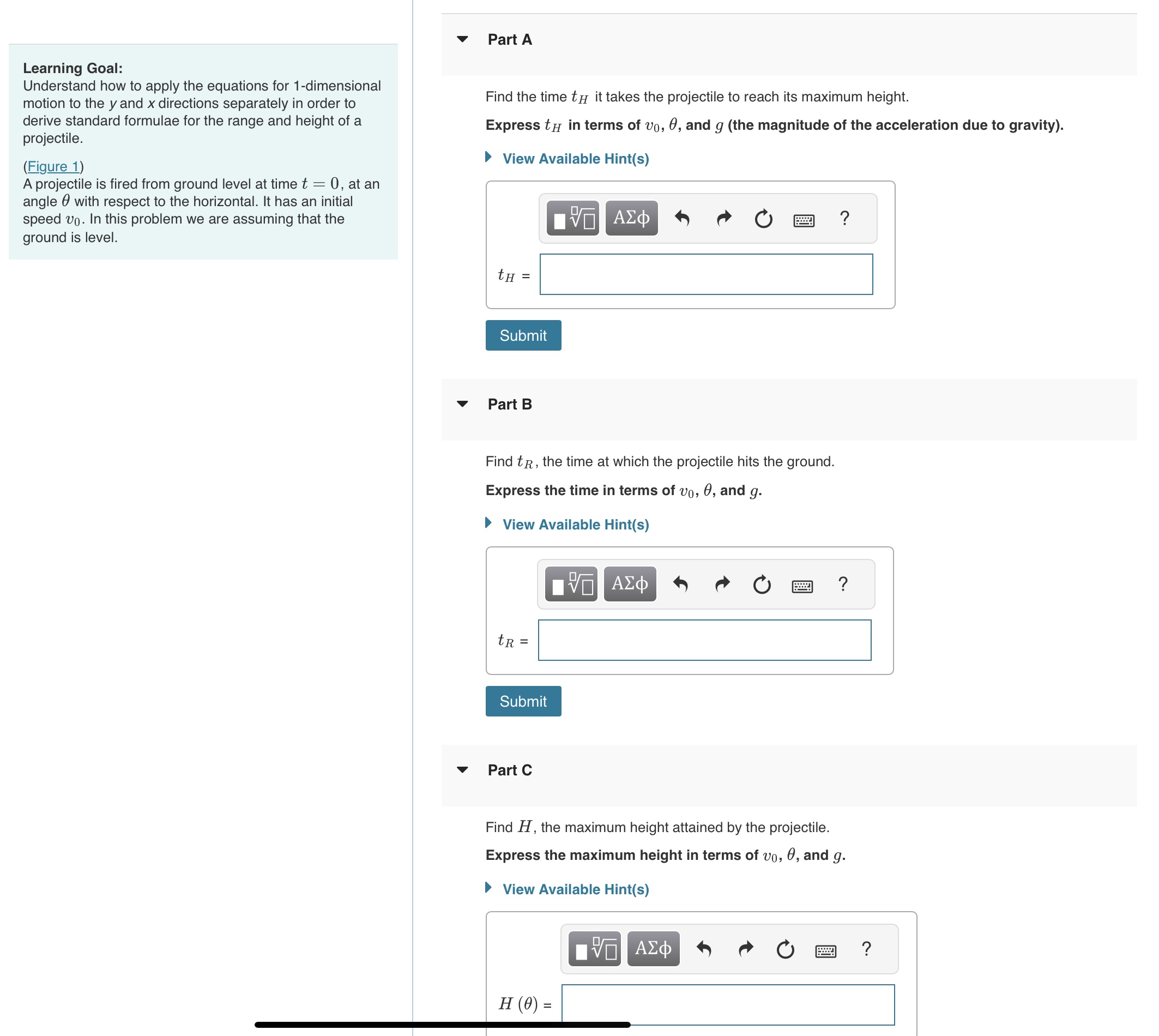 Solved Learning Goal: Understand how to apply the equations | Chegg.com