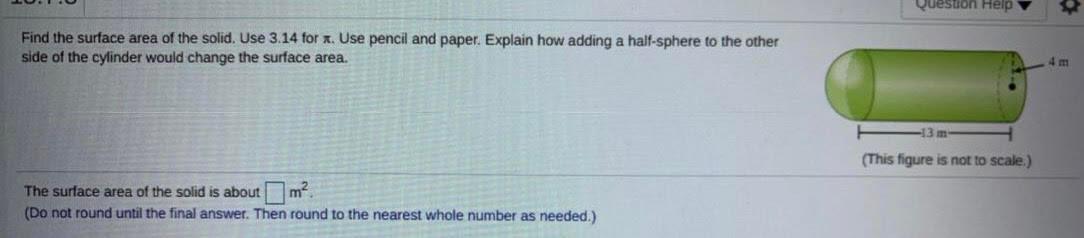 Solved Find the volume of the figure. Use 3.14 for . The | Chegg.com