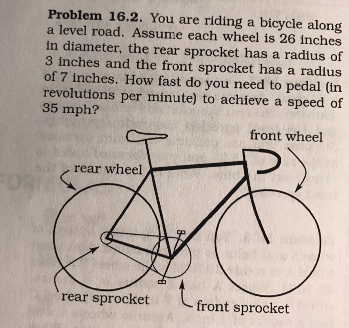 Solved Problem 16.2. You are riding a bicycle along a level | Chegg.com