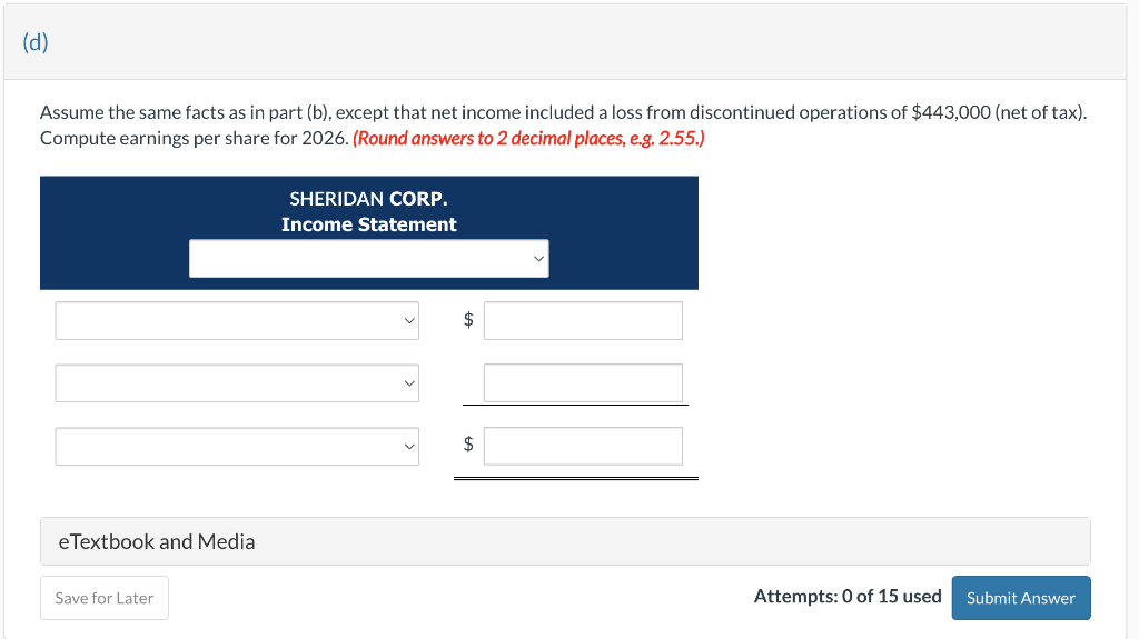 Solved On January 1, 2026, Sheridan Corp. had 491,000 shares | Chegg.com