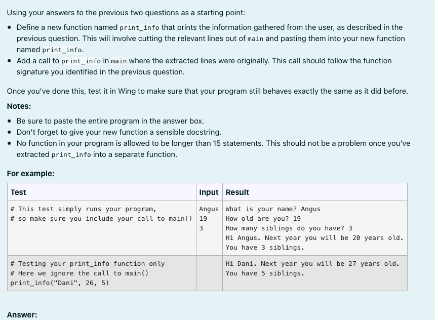 Solved so I have this task that I am stuck on my code from | Chegg.com