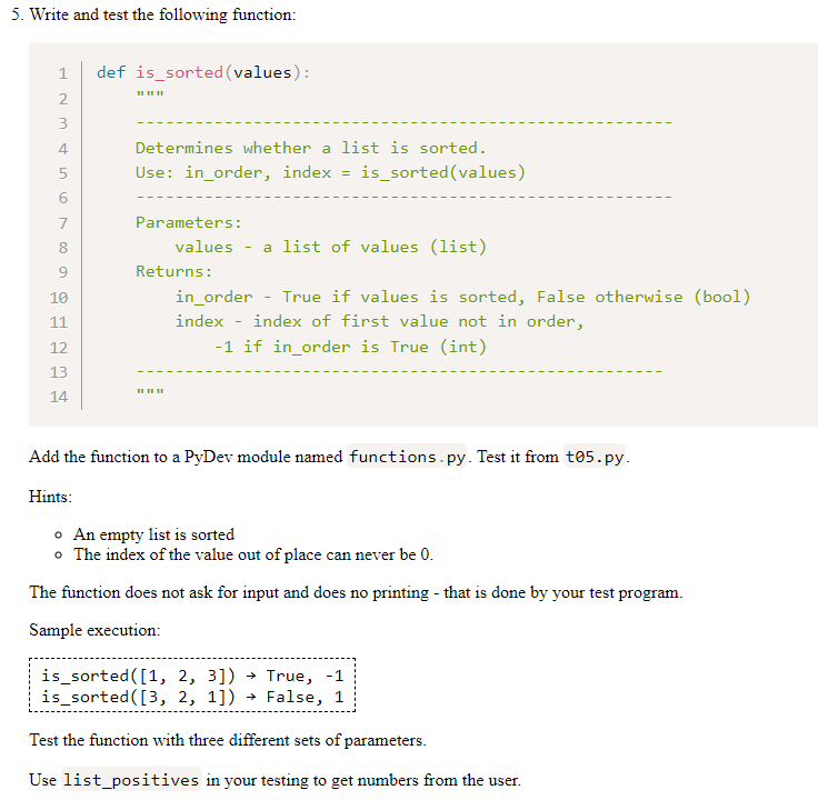 Solved my function i made: list_positives function: factors | Chegg.com