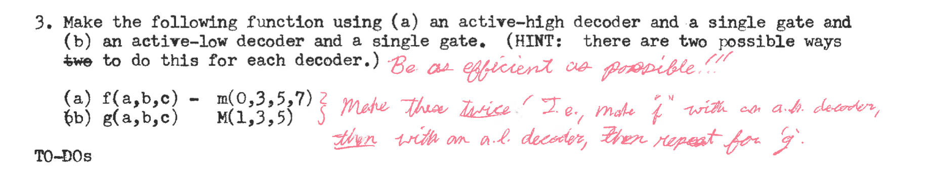 Solved 3. Make the following function using (a) an | Chegg.com