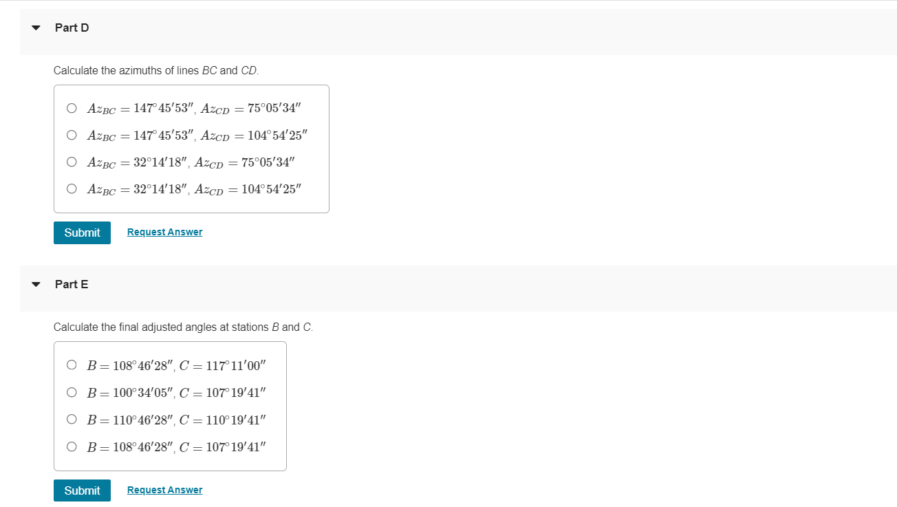 Solved Using the compass (Bowditch) rule, adjust the | Chegg.com