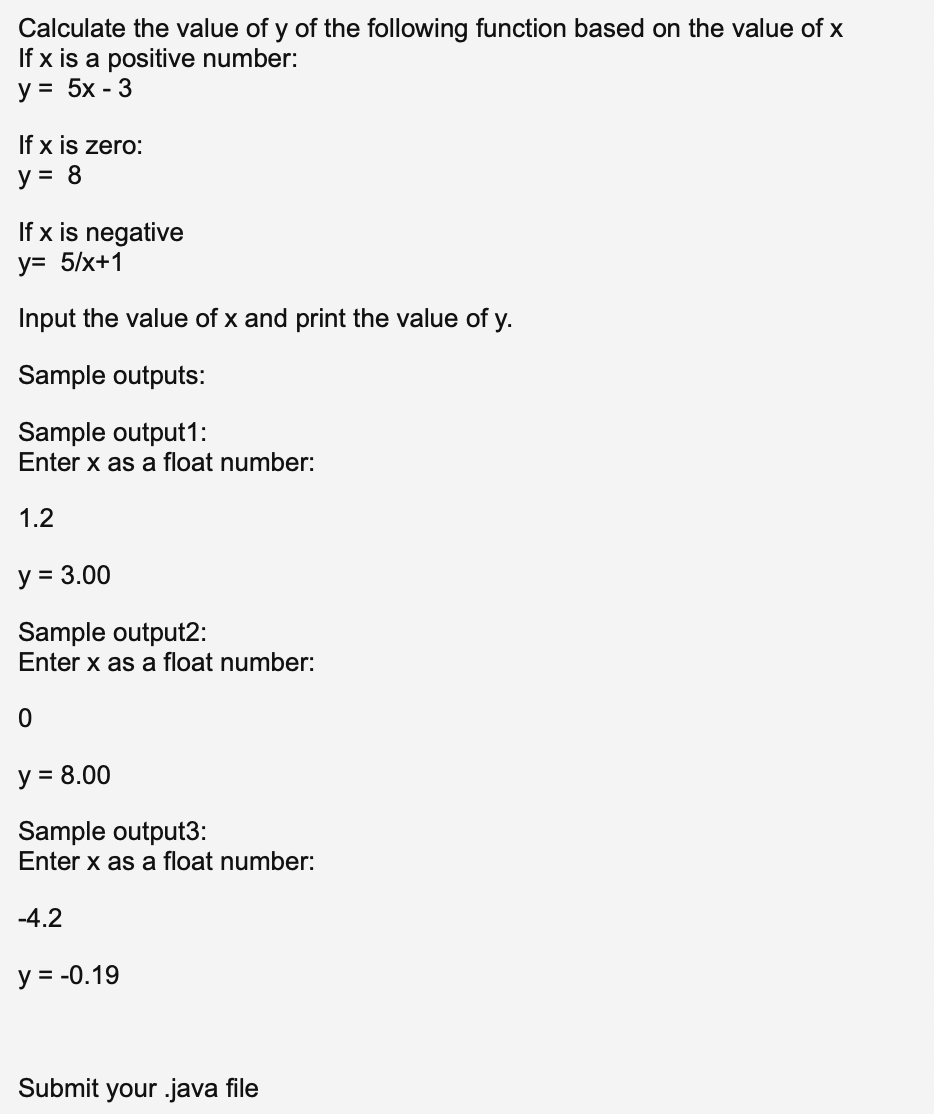 Solved Calculate the value of y of the following function | Chegg.com