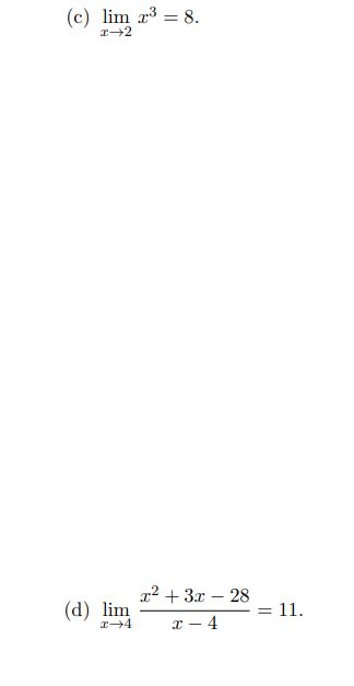 Solved 5. Using only the definition of limx→cf(x)=L, prove | Chegg.com