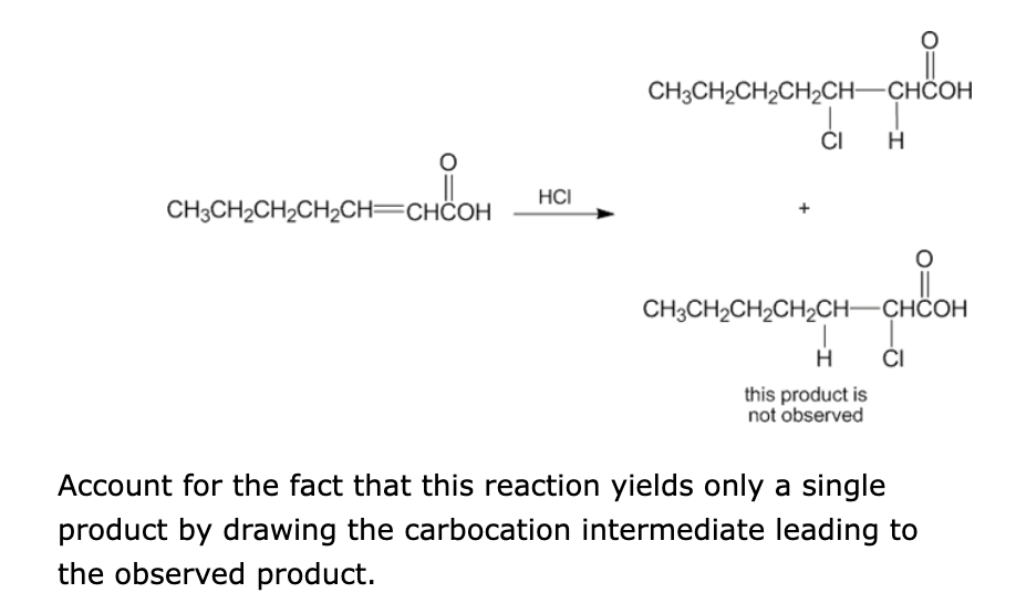 Solved Account for the fact that this reaction yields only a | Chegg.com