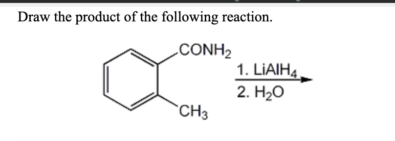 Solved Draw the product of the following reaction. CONH2 | Chegg.com