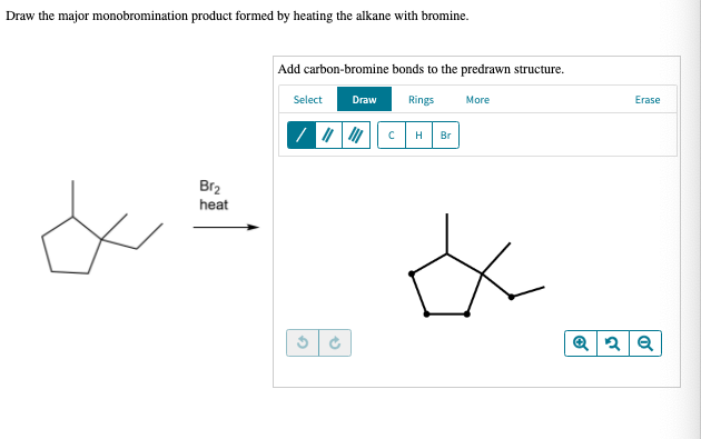 Solved Draw The Major Monobromination Product Formed By