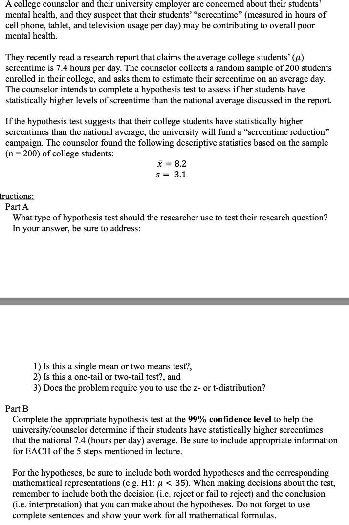A college counselor and their university employer are | Chegg.com