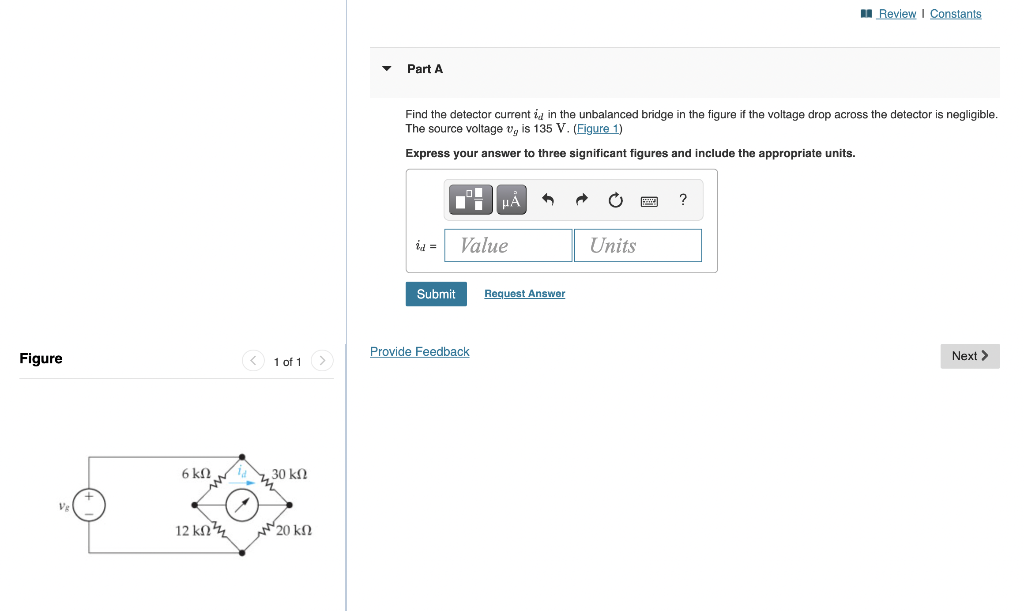 Solved Find the detector current id in the unbalanced bridge | Chegg.com