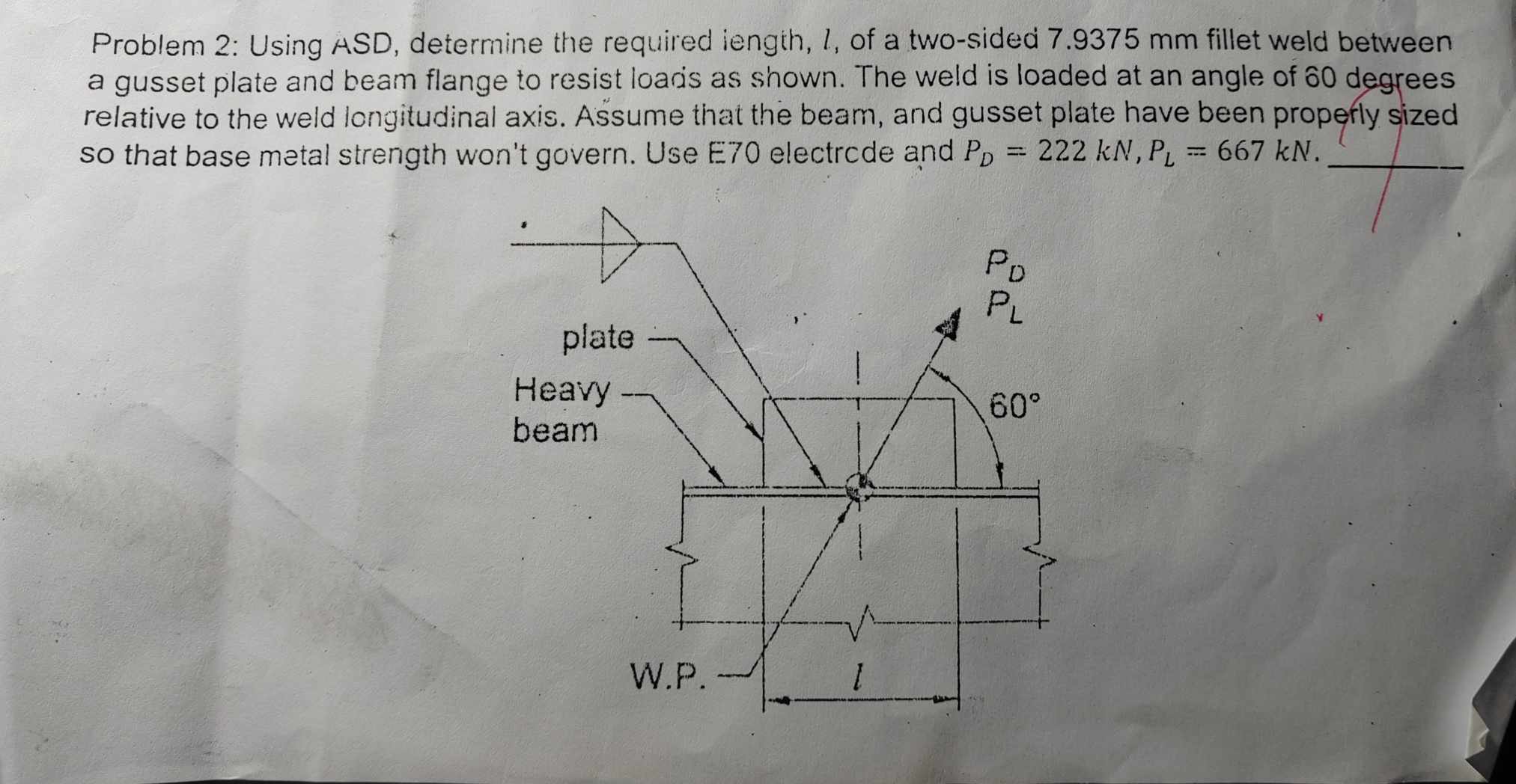 Problem 2: Using ASD, determine the required length, | Chegg.com