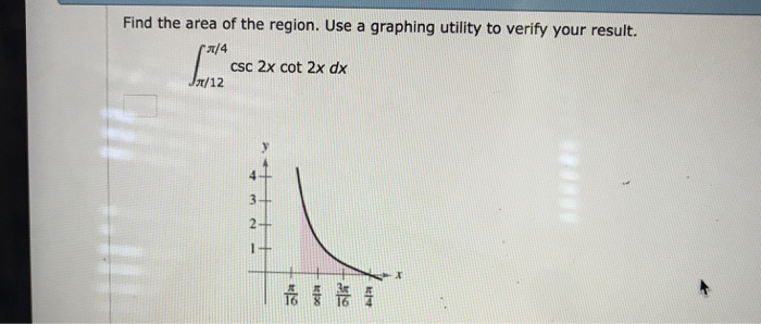 Solved Find the area of the region. Use a graphing utility | Chegg.com