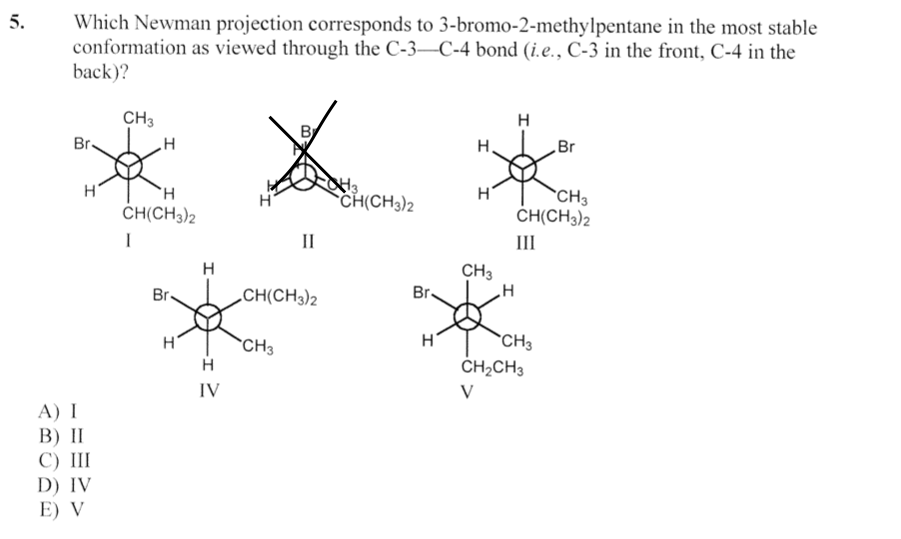 Newman Projection Of 2 Methylpentane