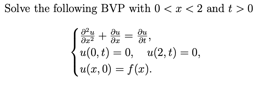 Solved Solve the following BVP with 00 | Chegg.com