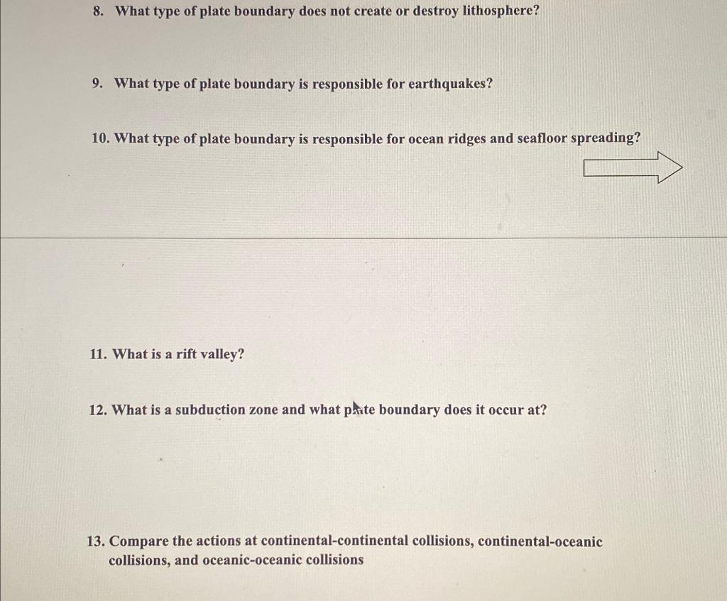 Solved Plate Tectonics Homework 1. Plate tectonics are | Chegg.com
