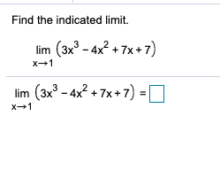 Solved Evaluate the following limit. lim (1) X-4 Choose the | Chegg.com