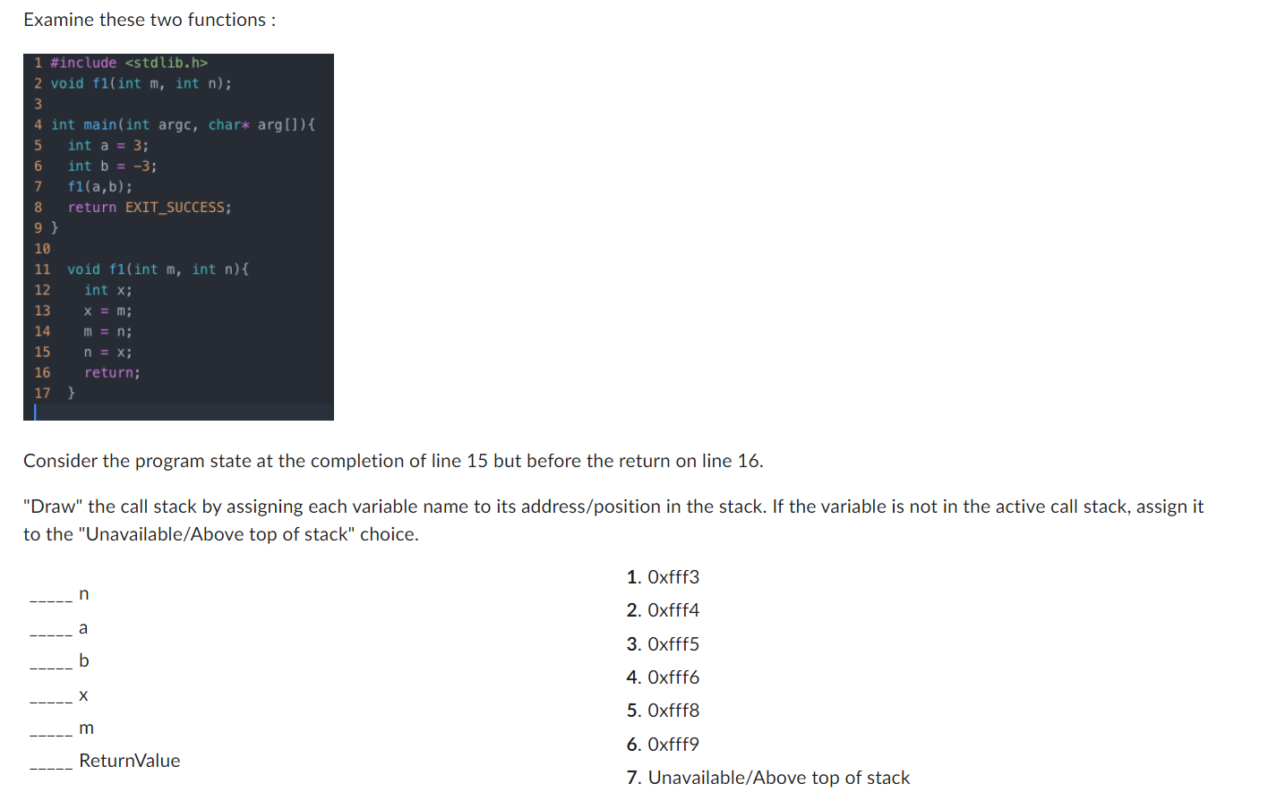 Solved Examine these two functions: \#include 2 void f1 | Chegg.com Solved Examine these two functions: \#include 2 void f1 | Chegg.com