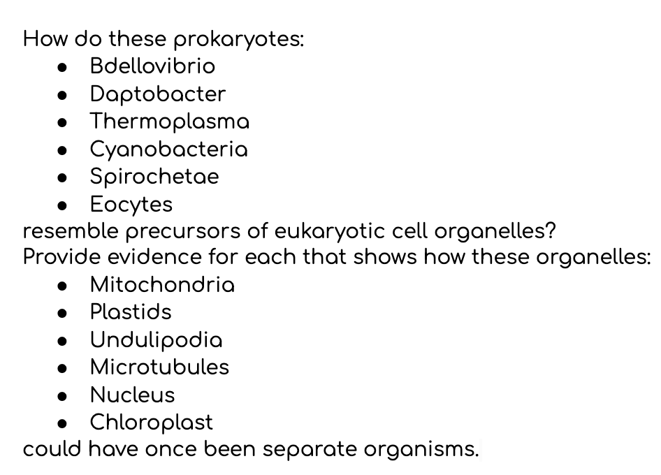 Solved How do these prokaryotes: - Bdellovibrio - | Chegg.com