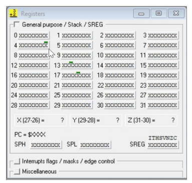 Using VMLAB, write a register-level AVR program that | Chegg.com