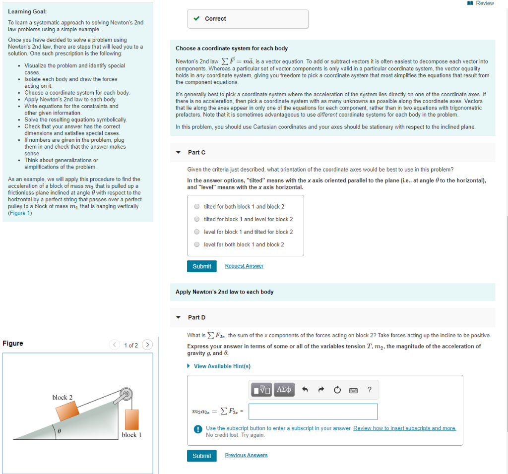 Solved I Review Learning Goal: v Correct To learm a | Chegg.com
