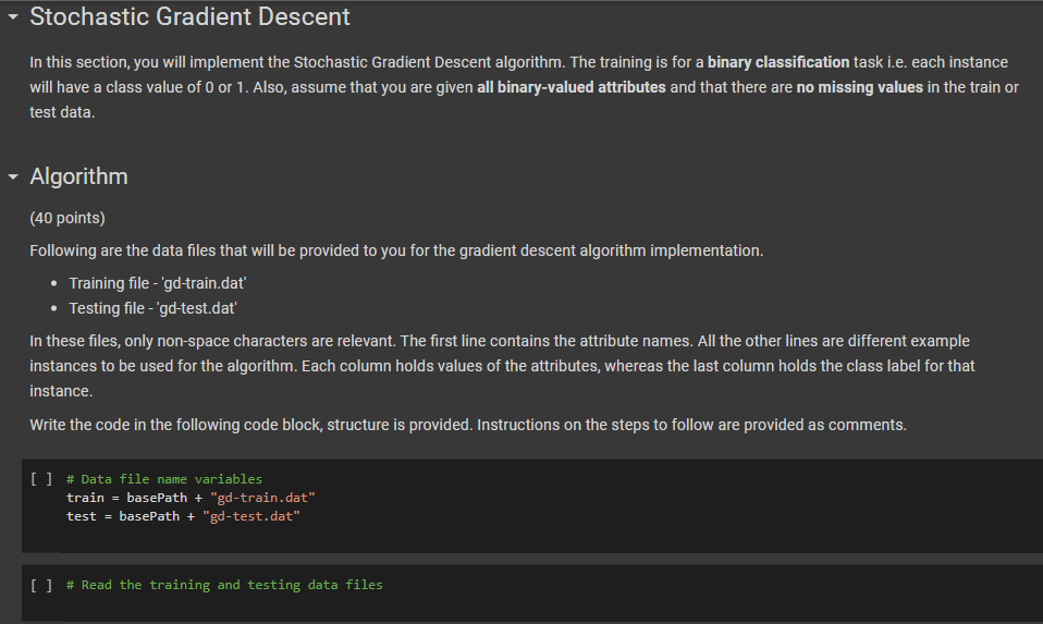 Solved This assignment is focused on machine learning, | Chegg.com