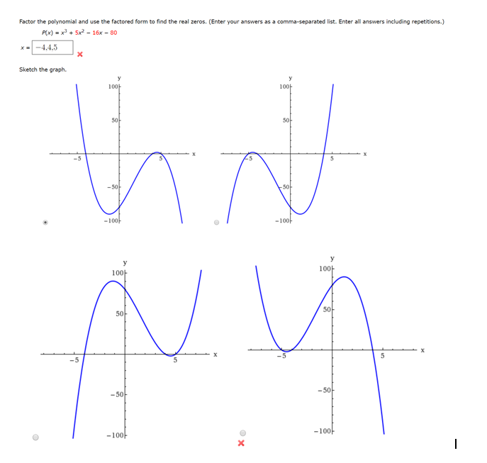 Solved Factor the polynomial and use the factored form to | Chegg.com