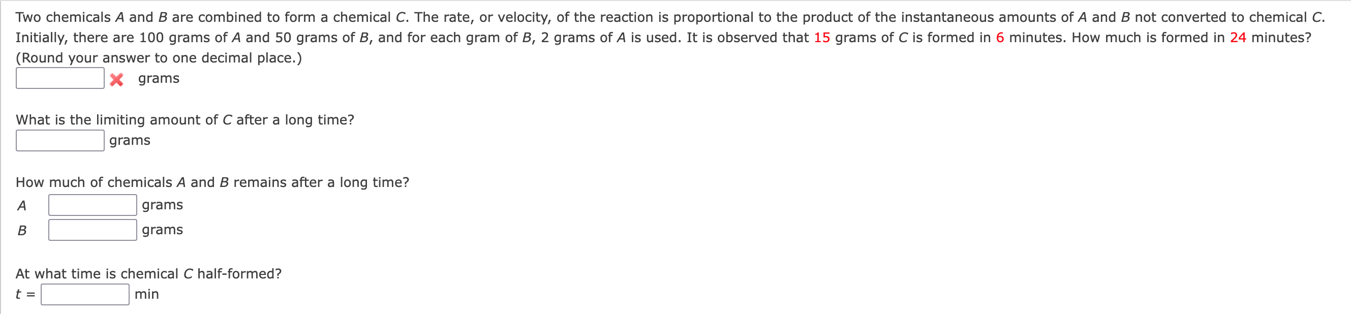 Solved (Round your answer to one decimal place.) * grams | Chegg.com