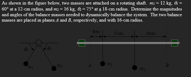 Solved As shown in the figure below, two masses are attached | Chegg.com